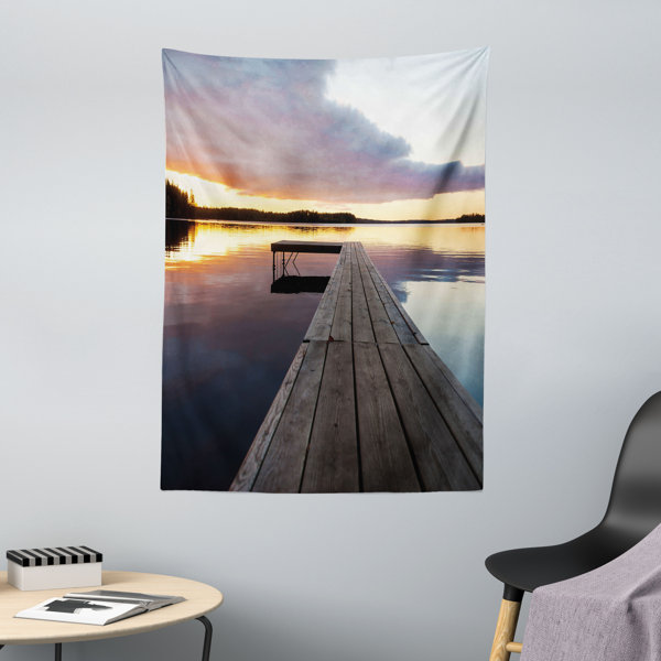 East Urban Home Wandteppich Sonnenuntergang See | Wayfair.de